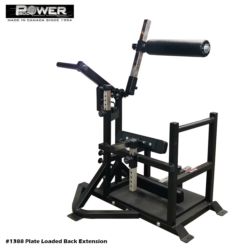 Power Body POWER CORE ELITE PLATE LOADED BACK EXTENSION MACHINE #1388 ...