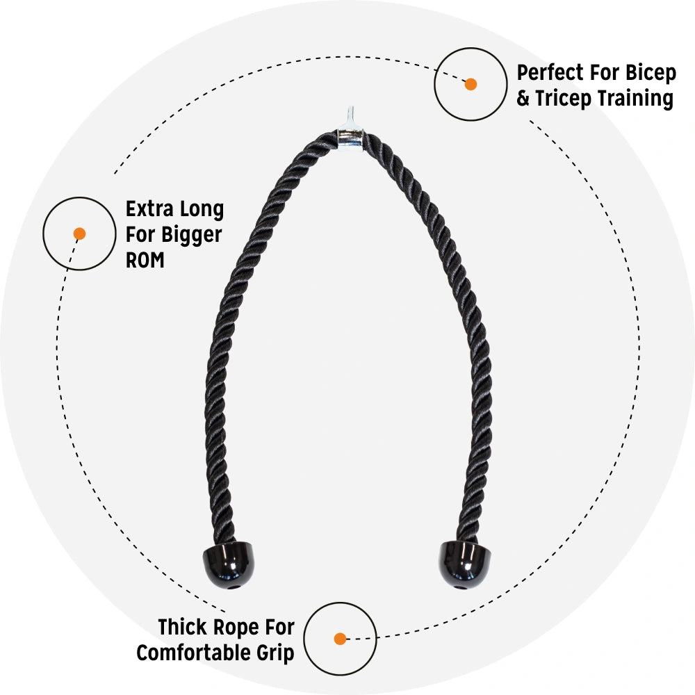 Bells of Steel Extra Long Deluxe Tricep Rope Attachment (54″) – 306 ...